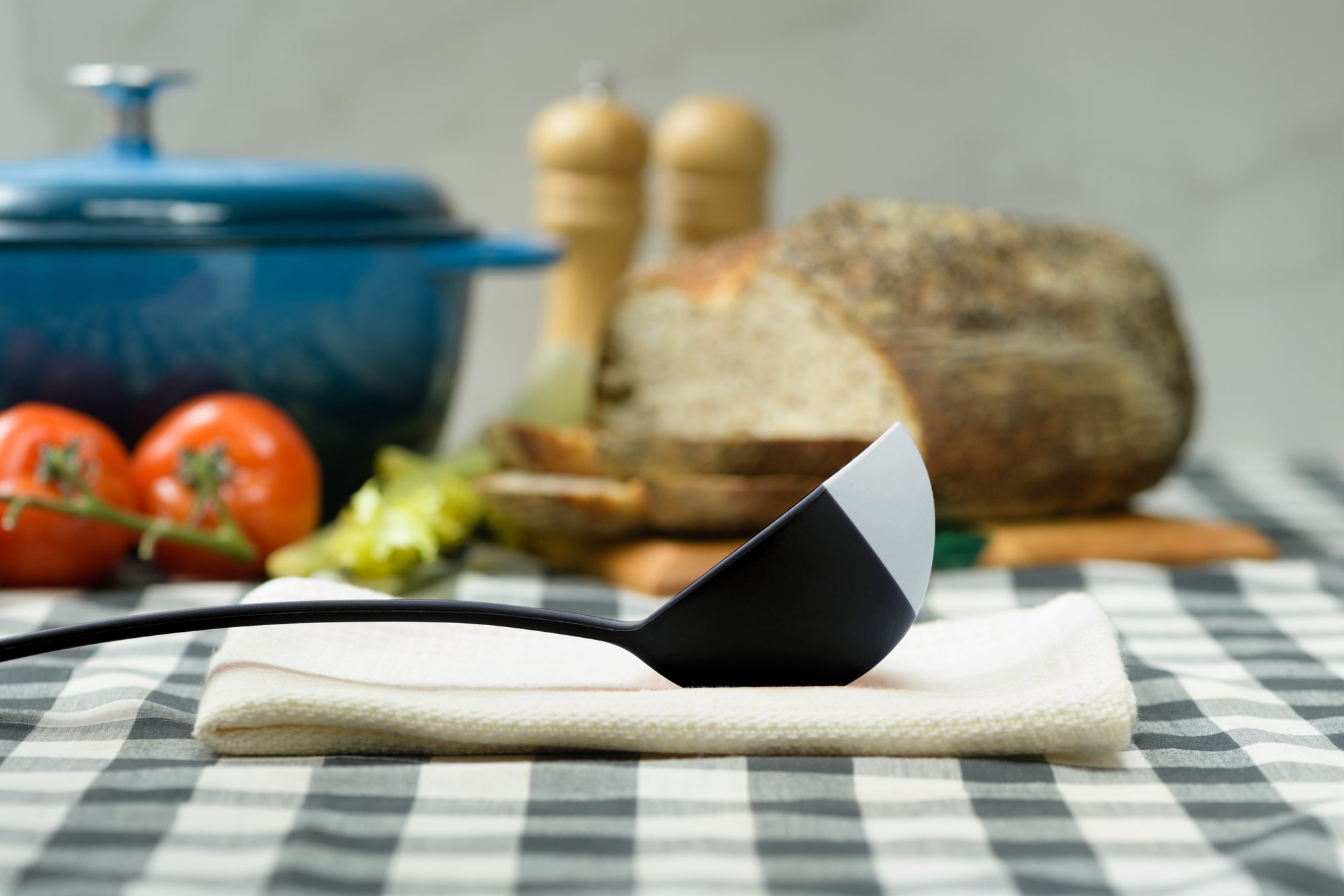 3-in-1 Silicone Ladle for Soup, Cooking & Meal Prep – Scoups Spoon