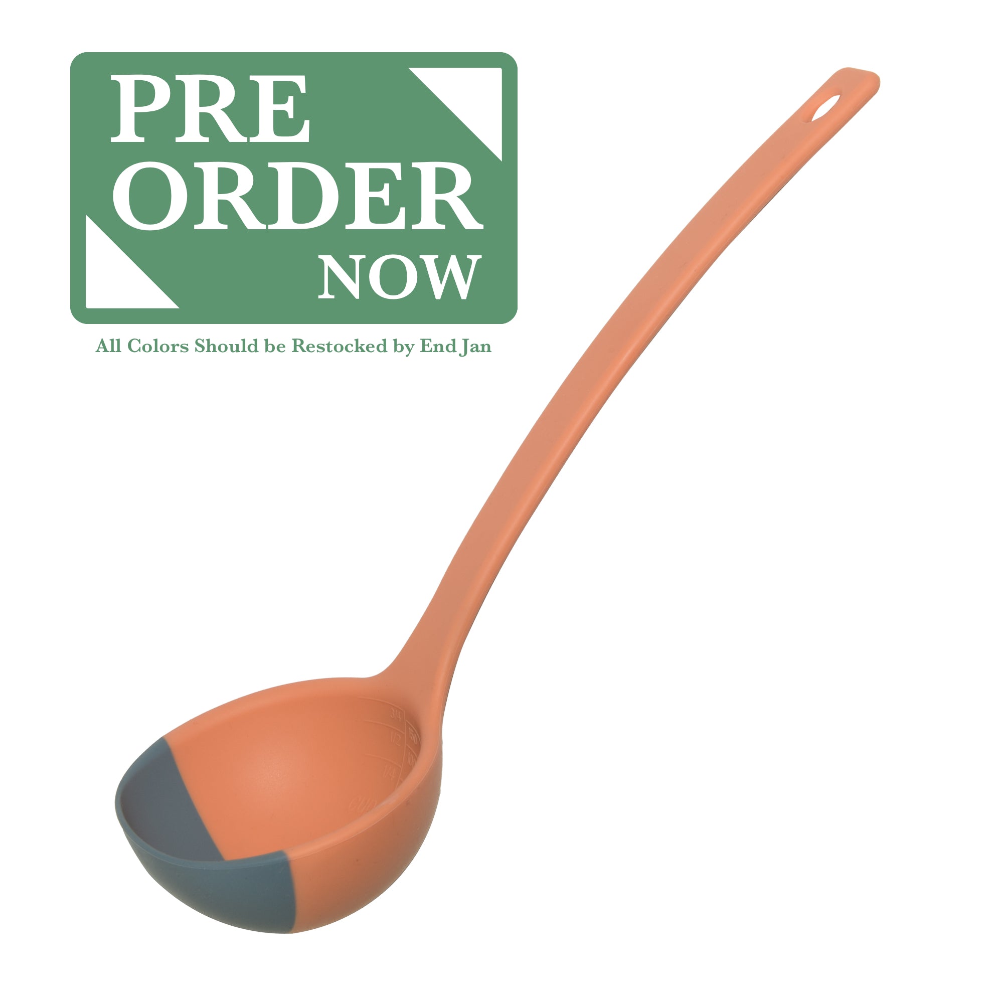 SCOUPS Soft Top Silicone Kitchen Ladle Spoon – Sunset At Sea – Scoups Spoon